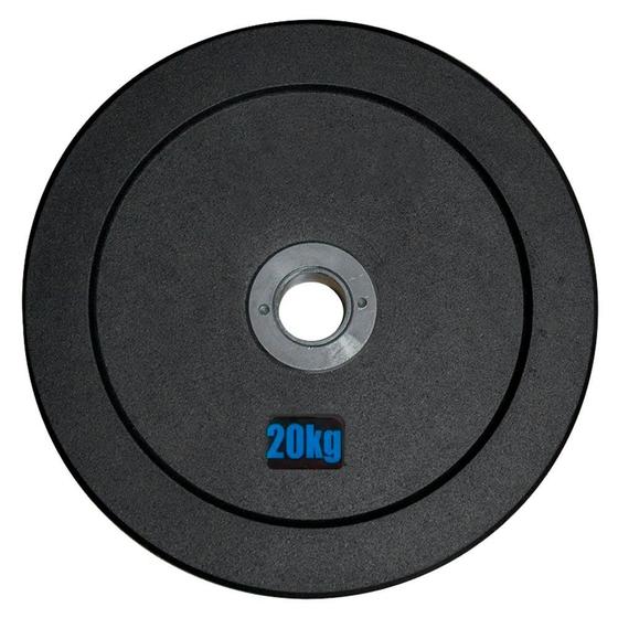 Anilha Olímpica Emborracha Bumper - Rae Black 20 kg - Rae Fitness ...