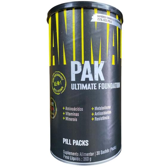 Animal Pak 30 Packs - Universal Nutrition 360g - Ômega 3 / Óleo de ...