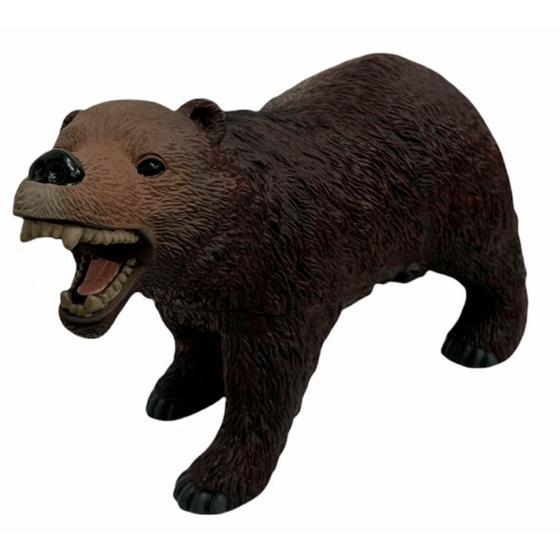 Animal Selvagem Realista Boneco Soft Miniatura Urso - DM Toys - Bonecos ...