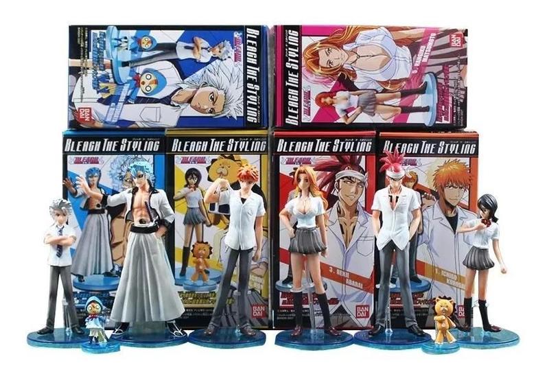 Anime Bleach Action Figures Ichigo Rukia Aizen Sousuke Kit 8