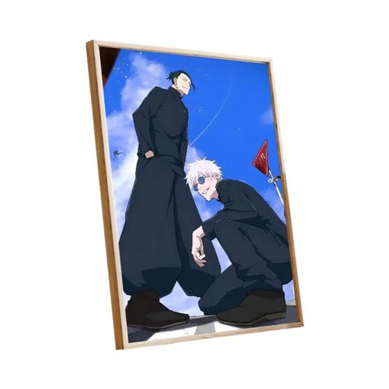 Anime Gojo Geto Retro Kraft Paper Poster DIY Arte Estética Adesivo De ...