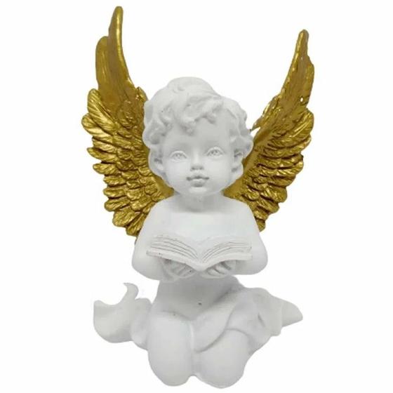 Anjo com asas douradas 13x8,5x5,5 - MULTIART - Produtos Católicos ...