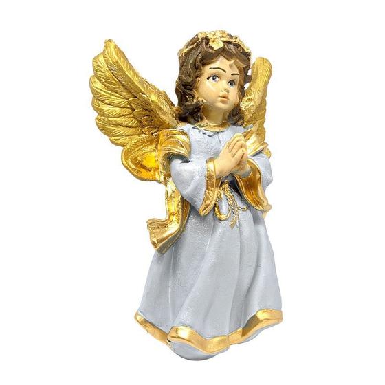 Anjo Da Guarda Escultura Anjo Gesso Lindo 23cm - Divinário - Produtos ...
