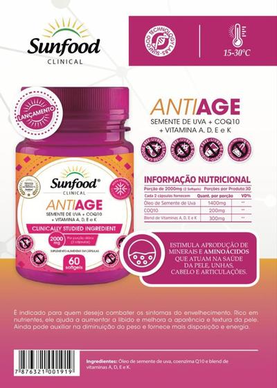 Ant-age 2000mg 60 softgels sunfood clinical - SUNFOOD CLINICAL U.S.A ...