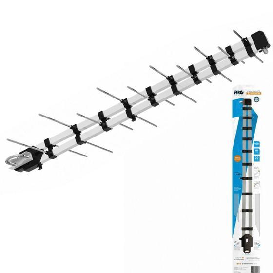 Antena Digital Alto Ganho Lte 20 Elementos 4k Fhd Externa Nf ...