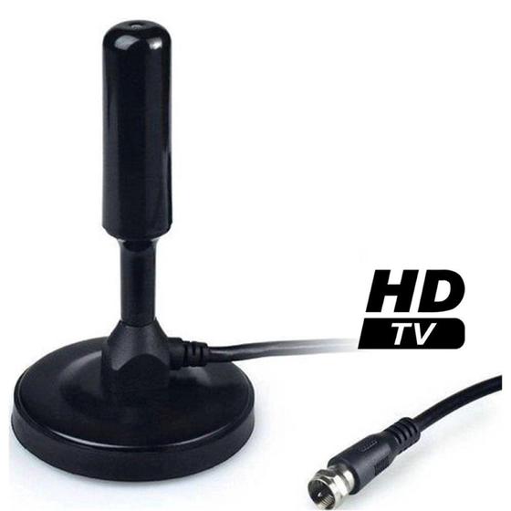 antena externa digital hdtv sinal Full HD vários canais cabo 3mts ...