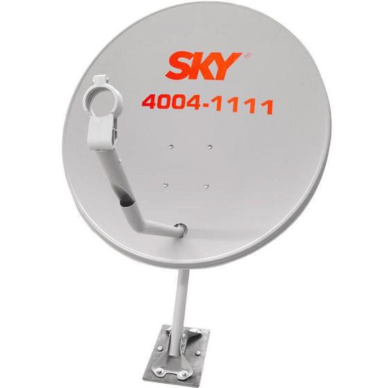 Antena Ku 75cm ( Furo Parabola) Un Sky Tv - W3sat - Antena Externa ...