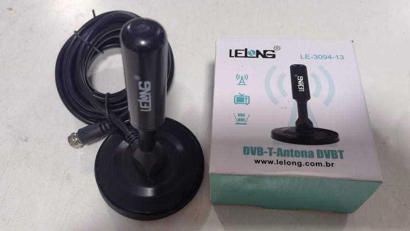 Antena TV Digital LE-3094-13 Lelong Hdtv Uhf Vhf Interna 4 Dbi e Cabo ...