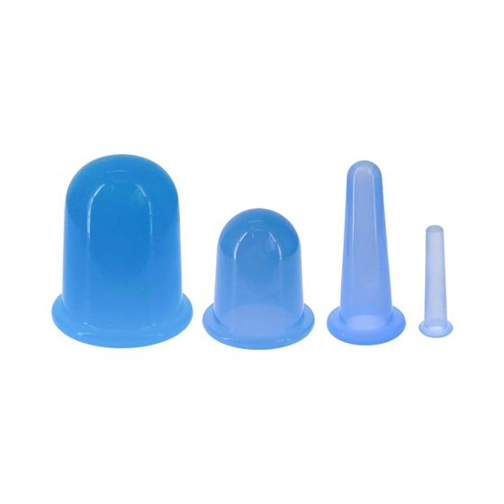 Anti Celulite Silicone Vácuo Cupping Massagem Frascos Rosto Pescoço ...
