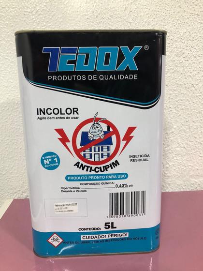 Anti cupim tedox incolor 5l - Cupinicida - Magazine Luiza