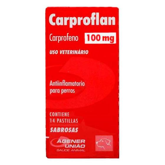 Anti-inflamatório Agener União Carproflan 100 mg - 14 Comprimidos ...