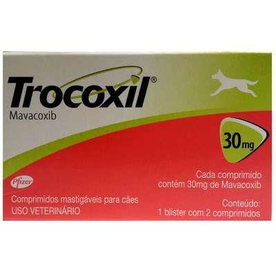 Anti-inflamatório Trocoxil 30mg para Cães - 2 Comprimidos - Zoetis ...