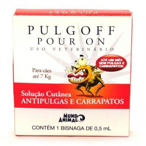 Anti Pulgas e Carrapatos Pulgoff Pour On 0,5ml ate 7kg - Mundo Animal ...