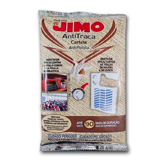 Anti Traça Inseticida Em Cartela Jimo Com Suporte Cabide 1 Unidade ...