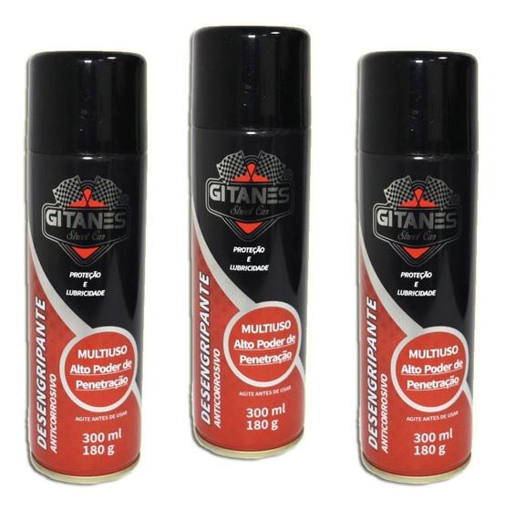 Anticorrosivo Desengripante Multiuso Em Spray Gitanes Kit 3 - Desengripante - Magazine Luiza