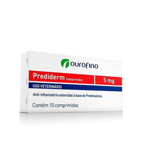 Antiinflamatório prediderm 10 comprimidos 5 mg - ourofino - Farmácia ...