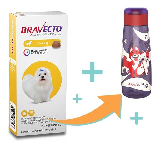 Antipulgas E Carrapatos Bravecto 2 A 4,5kg - MSD - Antipulga e Carrapaticida - Magazine Luiza