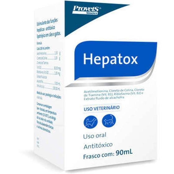 Antitóxico Provets Hepatox Para Cães E Gatos 90 Ml - Antitóxico ...