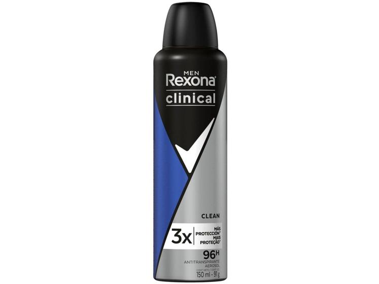 Antitranspirante Aerosol Rexona Men - Clinical Clean 150ml ...