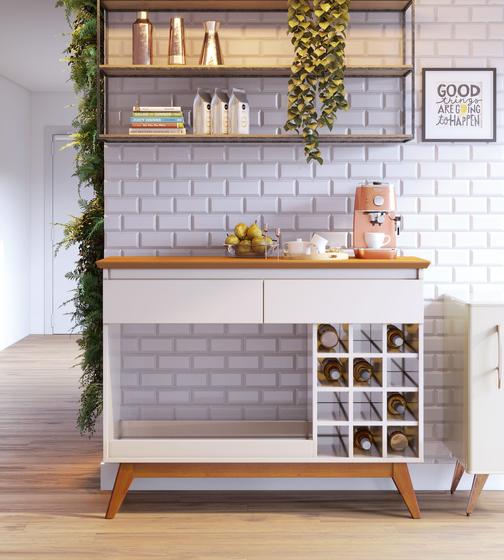 Aparador Adega Bancada Sala de Estar Buffet Bar Balcão Drink Jantar ...