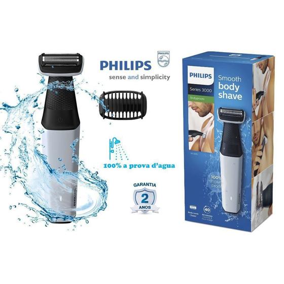 Aparador De Pelos Corporal Philips Bodygroom Bg3005/15 - 100% A Prova D ...
