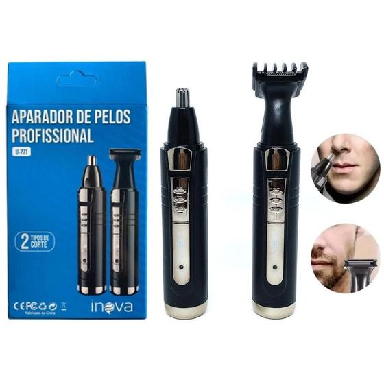 Aparador de pelos profissional cabelo / nariz / barba / sobrancelha - Inova - Aparador de Pelos ...