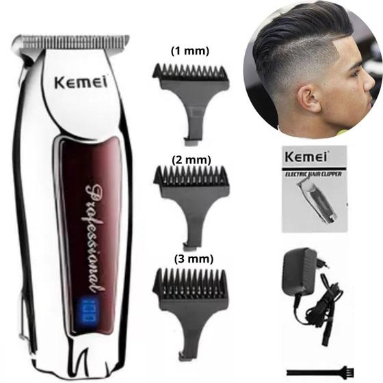 Aparador Profissional Kemei KM-9164 Para Barba - LIPPIN - Aparador de Pelos, Barba e Cabelo ...