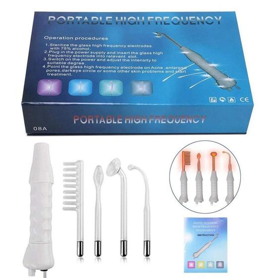 Aparelho Alta Frequência Portátil Bivolt Facial E Capilar - Portable ...