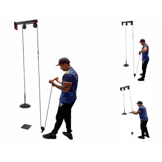 Aparelho De Academia Pulley Mono Crosover De Parede Para Treinos Em ...