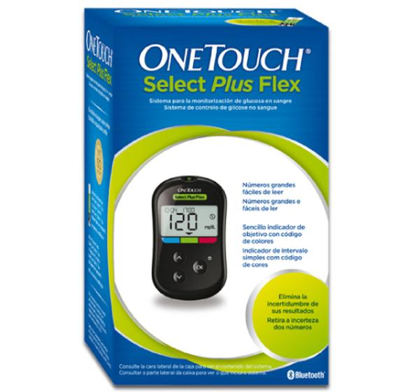 Aparelho de Glicemia One Touch Select Plus Flex - Com 10 Tiras ...