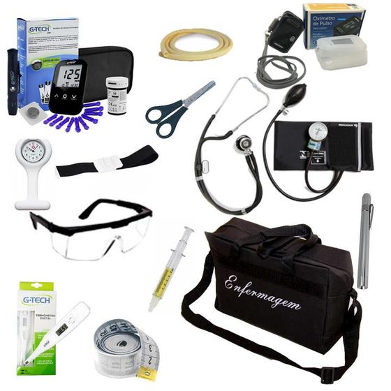 Aparelho de PA Medir Pressão Kit de Bolso Enfermagem - Pamed - Medidor ...
