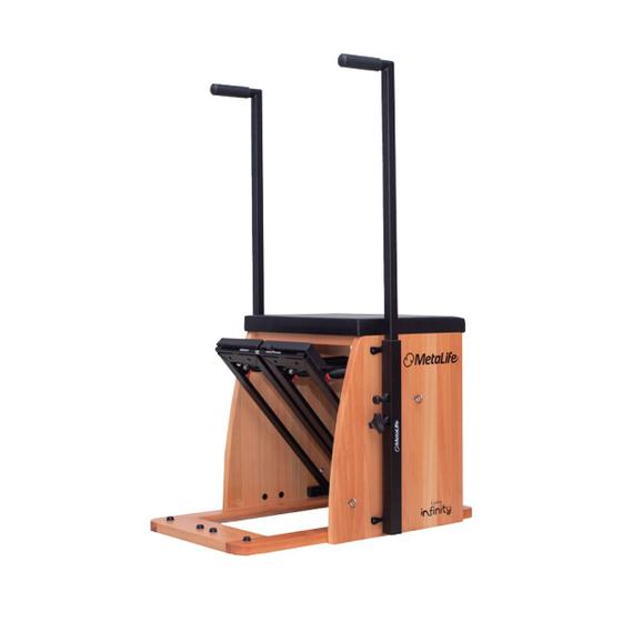 Aparelho de Pilates Step Chair Infinity Preto - Metalife - Kit Pilates ...