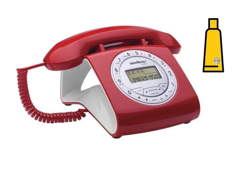 Aparelho de Telefone Fixo de Mesa Com Bina TC 8312 Intelbras - Ramais ...