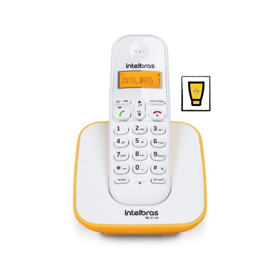 Aparelho Telefone Fixo Sem Fio Bina Com Pilhas Alta Duração - Intelbras ...