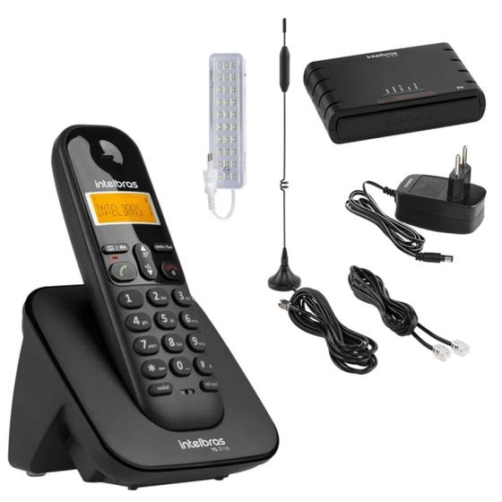 Aparelho Telefone Fixo Sem Fio Bina e Entrada Chip Celular - Intelbras ...
