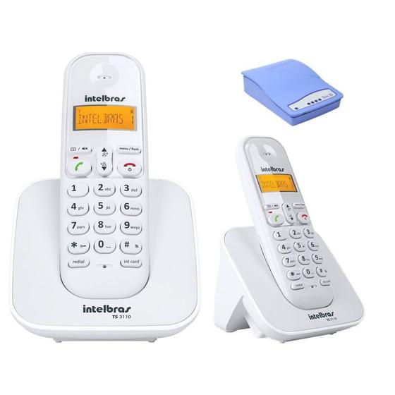 Aparelho Telefone Fixo Sem Fio Com Bina e Ramal TS 3110 Intelbras com ...