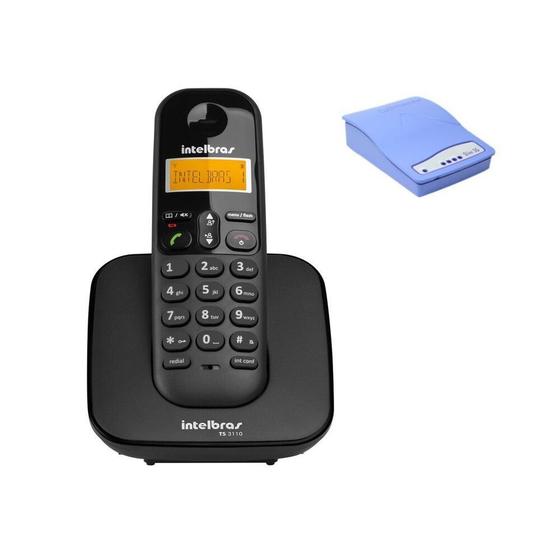 Aparelho Telefone Fixo Sem Fio Digital com Bina TS 3110 Intelbras com ...