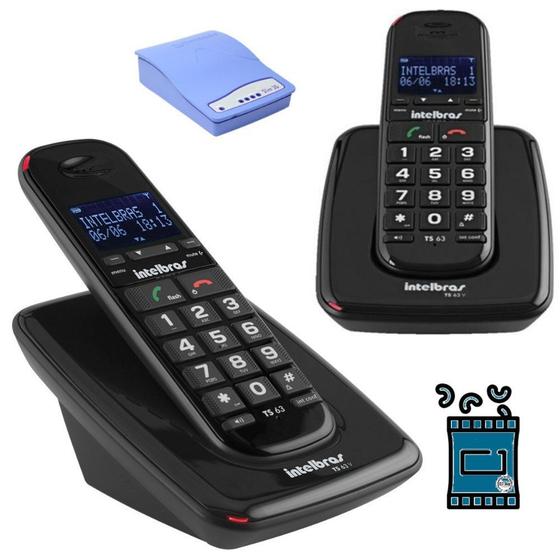 Aparelho Telefone Fixo Sem Fio e Ramal Bina Entrada Chip 3G - Intelbras ...