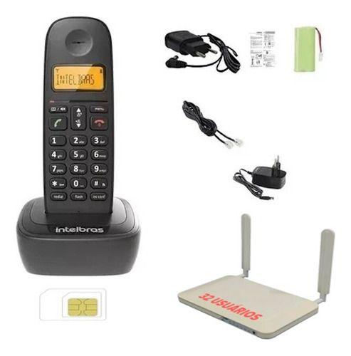 Aparelho Telefone Sem Fio Para Chip 4g Claro Vivo Tim Oi Bco ...