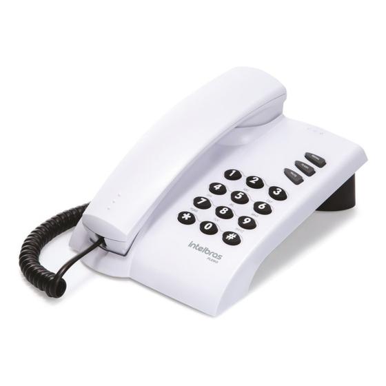 Aparelho Telefônico Fixo C/ Fio Intelbras Pleno Cinza-ártico - Ramais ...