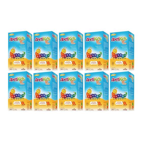 Apetikds BC Suplemento Alimentar de Vitaminas e Minerais 10x240ml Kress ...