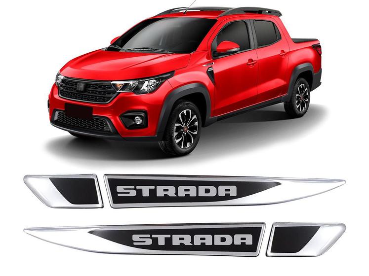 Aplique Emblema Lateral Tag Fiat Strada 2020 Em Diante - SeanCar ...