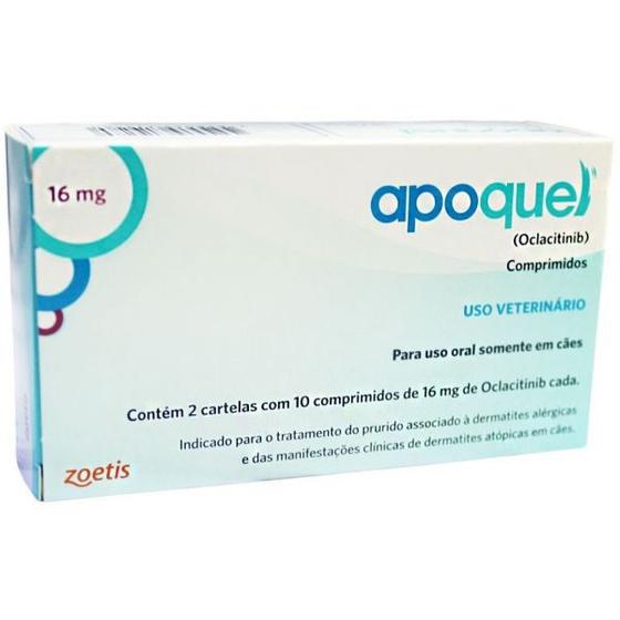 Apoquel 16mg Caixa 20 Comprimidos Anti Alergico - zoetis - Farmácia Pet - Magazine Luiza