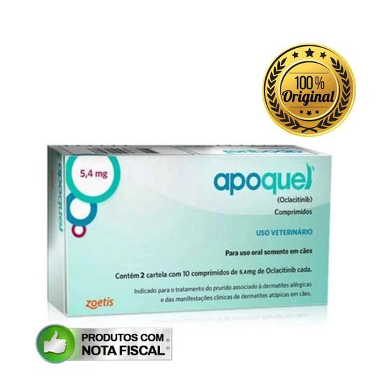 Apoquel 5,4 mg Dermatológico Zoetis para Cães - Dermatológico ...