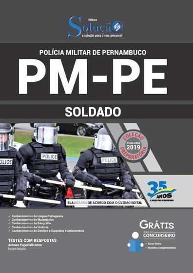 Apostila PM PE 2019 Soldado da Polícia Militar de Pernambuco - Livros para Concurso - Magazine Luiza