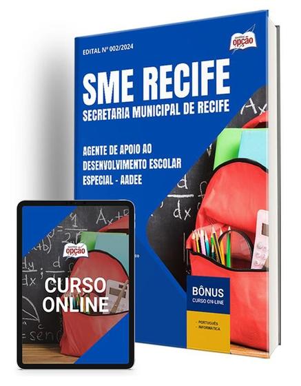 Apostila SME Recife 2024 - Agente de Apoio ao Desenvolvimento Escolar ...