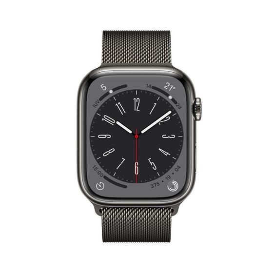 Apple Watch S8 45Mm Gps Celular Caixa Grafite De Aco Inoxidavel ...