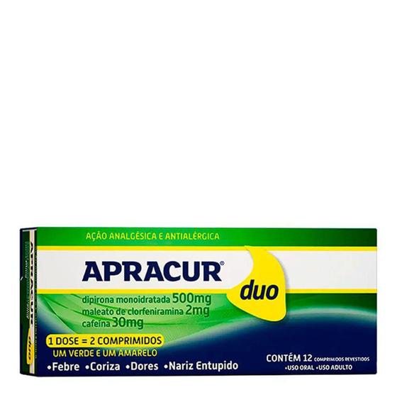 Apracur Duo 12 Comprimidos - Medicamentos - Magazine Luiza
