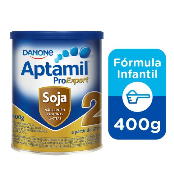 Aptamil 2 Pro Expert Soja 400g Não Contém Proteínas Lácteas A Partir Do 6 Mês - Danone - Fórmula ...