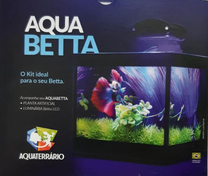 Aquario Beteira Completa Com Luminaria Led Aquaterrario - Aquaterrário ...